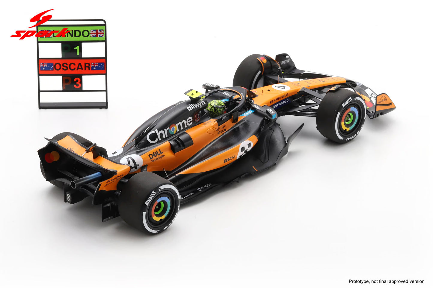 Spark-Model Mclaren F1 Team MCL39 Orange L. Norris #4 Winner Monaco GP ...
