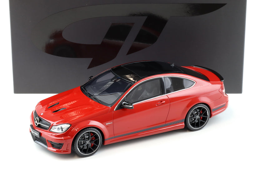 GT Spirit 2014 Mercedes Benz C63 AMG Edition 507 Coupe Fire Opal Red 1 ...