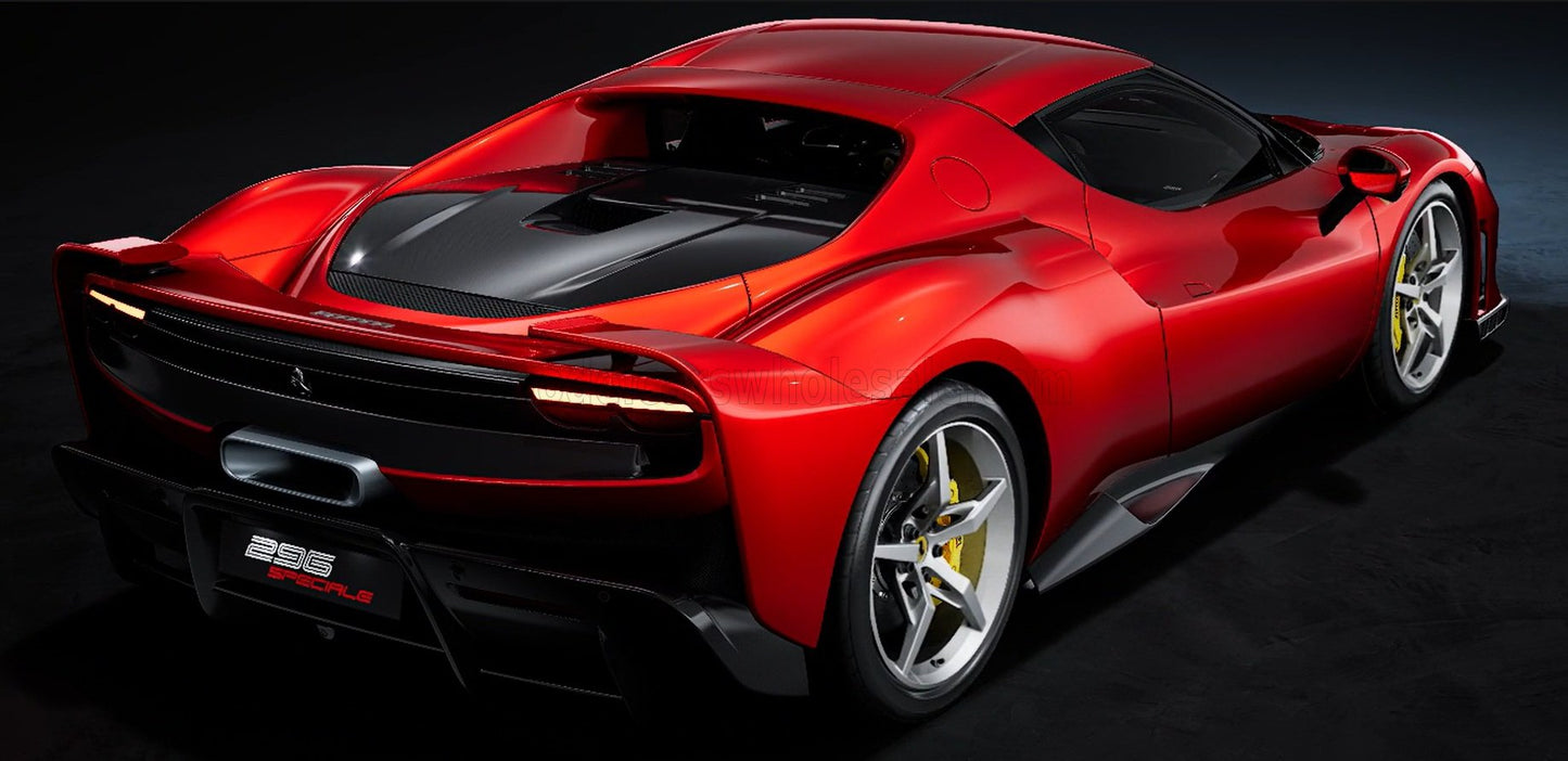Polistil 2025 Ferrari 296 Speciale Rosso Magma (Red Metallic) High Fid ...