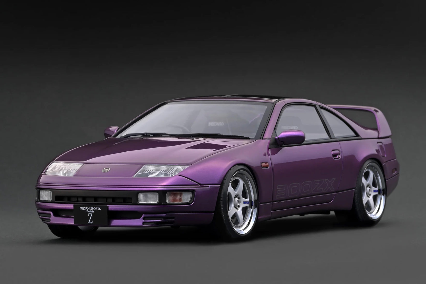 Ignition-Model Nissan Fairlady 300 ZX Z32 2by2 RHD Purple Metallic 1:1 ...