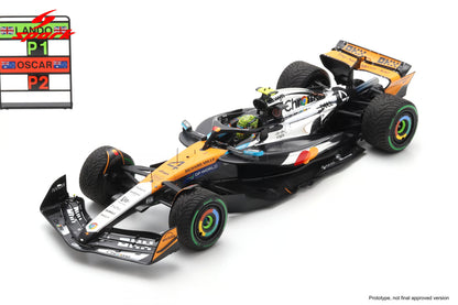 Spark-Model Mclaren F1 Team MCL39 Orange L. Norris #4 Winner British G ...