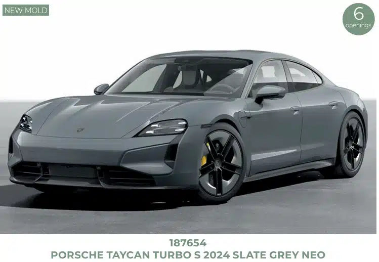 Norev 2024 Porsche Taycan Turbo S Slate Grey Neo 1:18 – STM Diecast