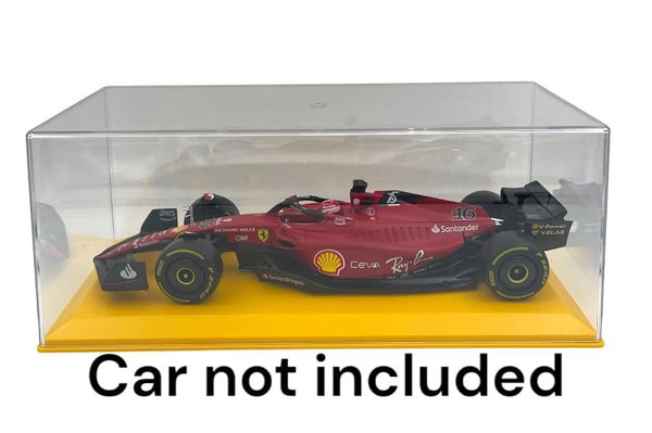 Vetrina Display Case Plexi-Glass with Yellow Base 1:18 – STM Diecast