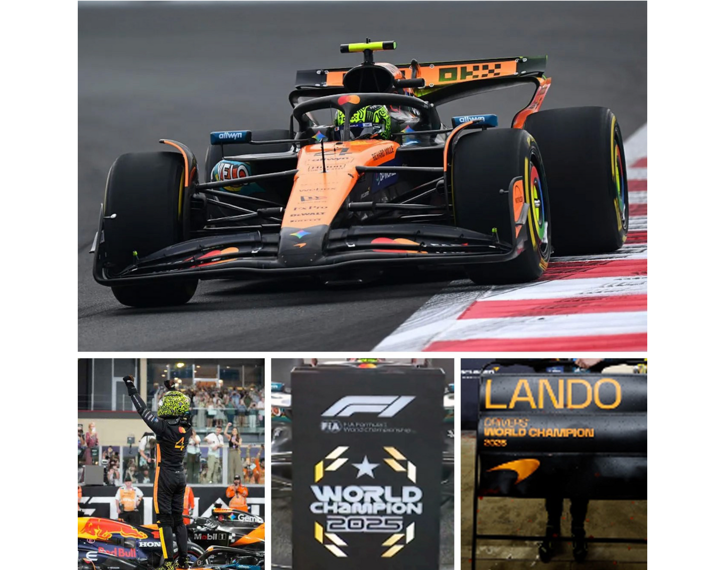 Minichamps Mclaren F1 Team MCL39 Orange L. Norris World Chamption Abu ...