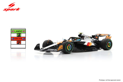Spark-Model Mclaren F1 Team MCL39 Orange L. Norris #4 Winner British G ...