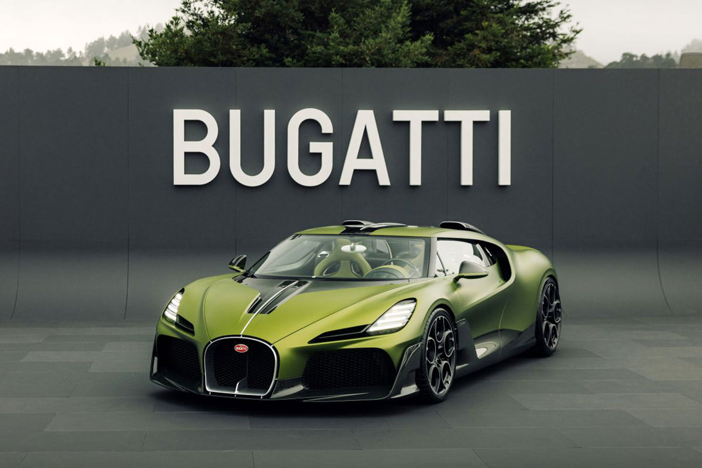 MR Models 2025 Bugatti Brouillard Launch Version Green Metallic/Black ...