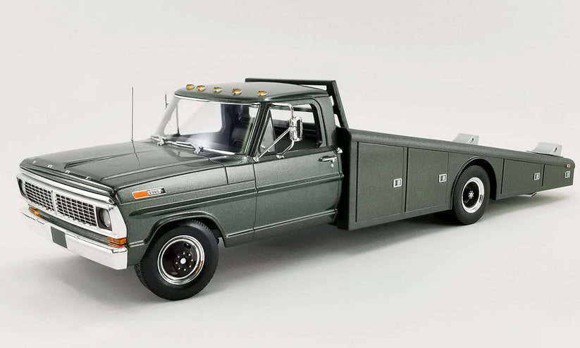 Acme 1970 Ford F-350 Ramp Truck Highland Green 1:18 – STM Diecast
