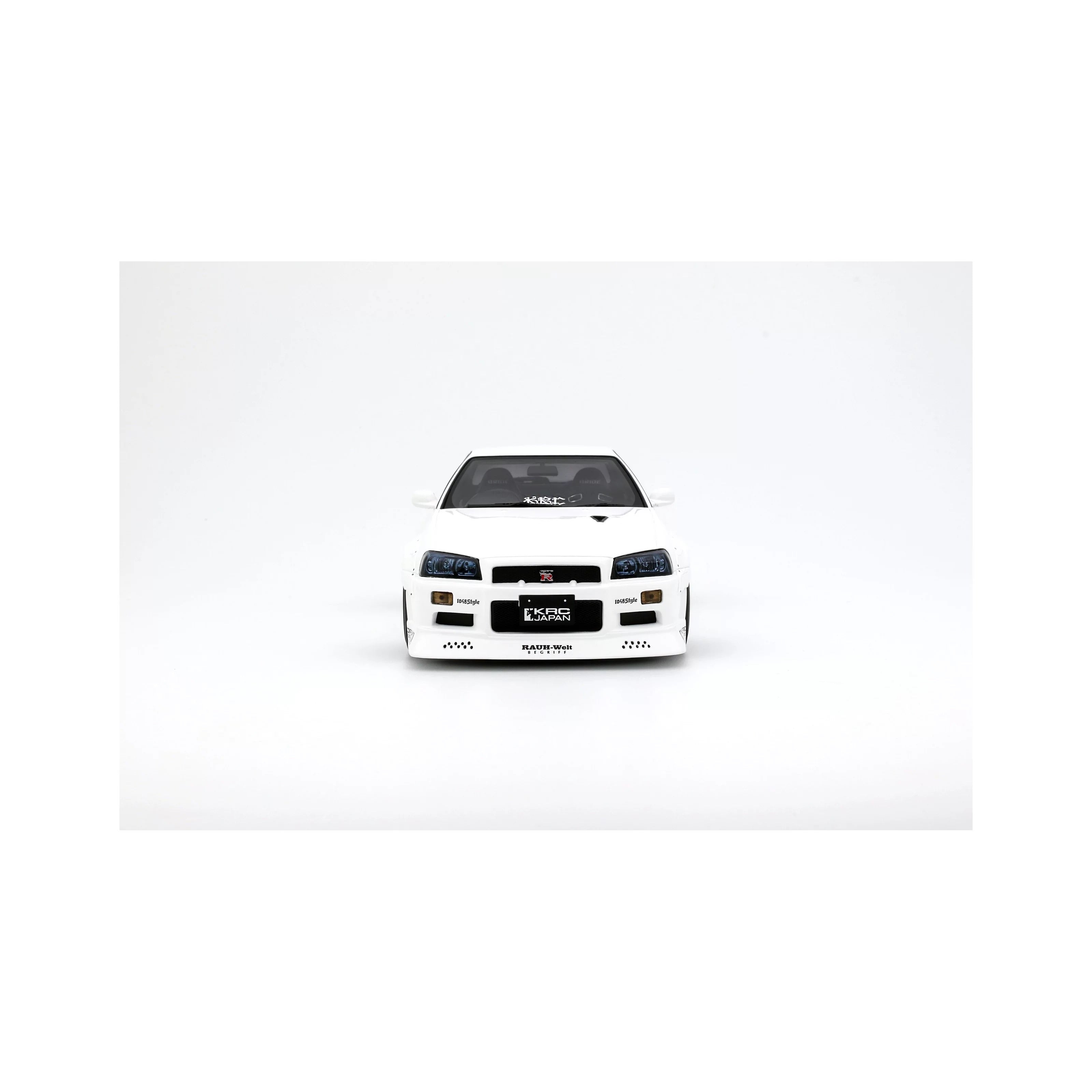 Otto 2019 Nissan Skyline GT-R R34 KRC Body Kit Pearl White QX1 1:18