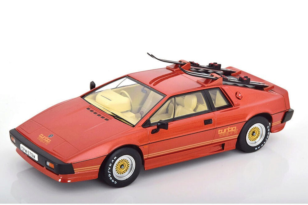 KK Scale 1981 Lotus Esprit Turbo 007 Movie Version Red w/ Skis 1:18 ...