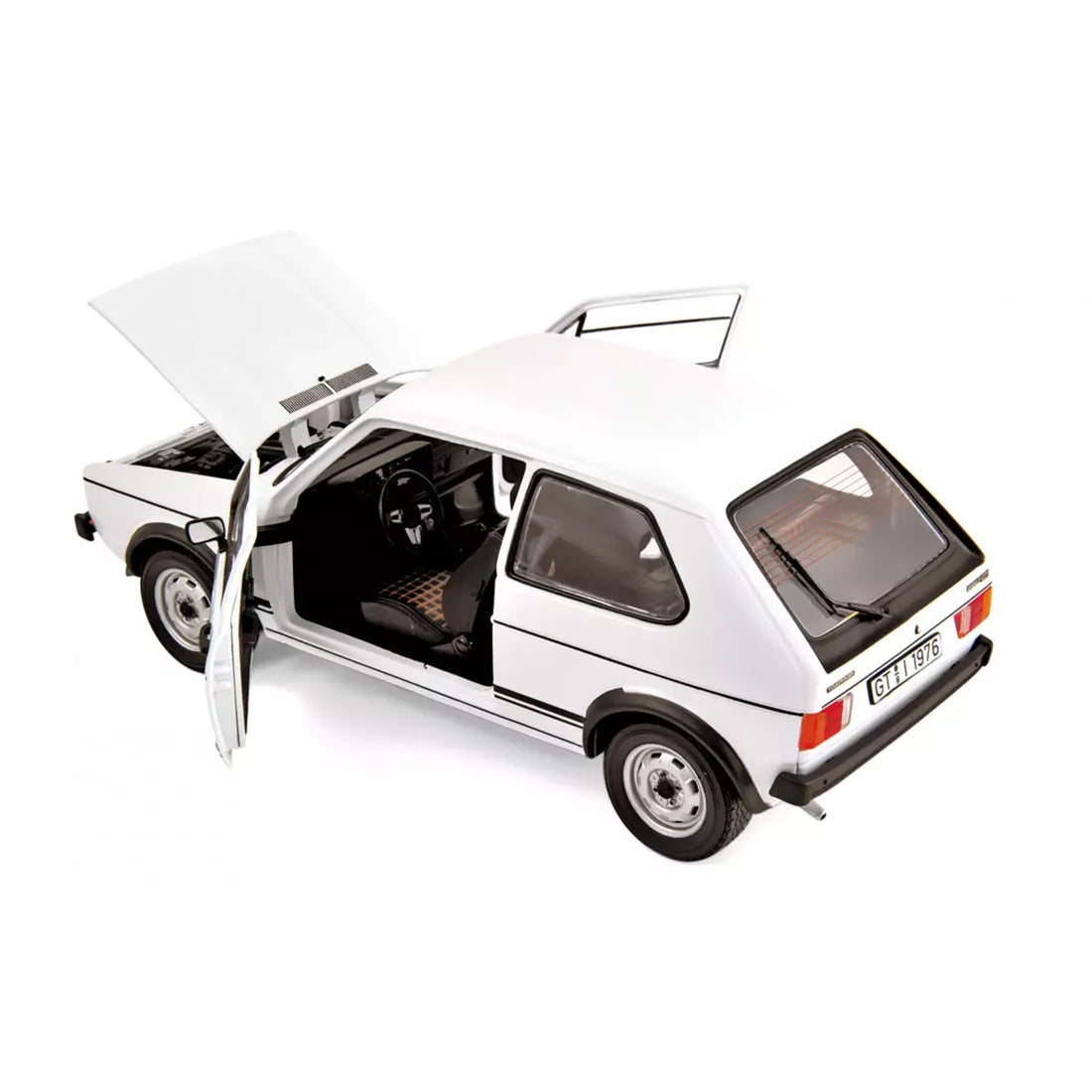 Norev 1976 Volkswagen Golf GTI MK I Alpine White 1:18 – STM Diecast